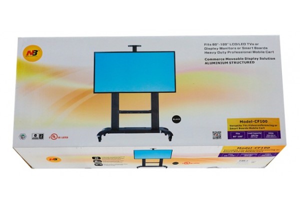GIÁ ĐỠ TIVI DI ĐỘNG NB CF100 - CHÂN ĐỠ MÀN HÌNH TIVI 60 - 100 INCH CF100